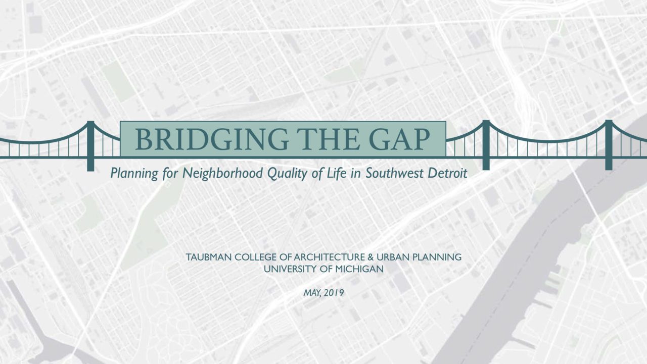 Bridging the Gap: Planning for Neighborhood Quality of Life in ...